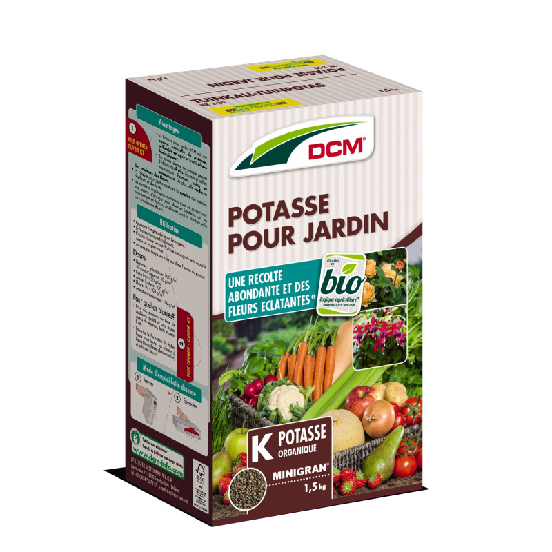 Potasse Pour Jardin 1.5kg DCM - Jardinerie Latour
